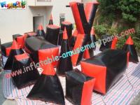 China Military Inflatable Paintball Bunker Obstacle Course Set 0.6mm 0.9mm PVC Tarpaulin for sale