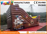 China Custom Printing Inflatable Commercial Bouncy Castles With Slide for sale