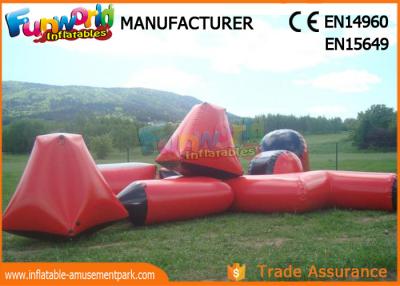 China 0.6mm PVC Multi-Color Inflatable Paintball Barriers with 110V-220V LED Lighting for Sports Events for sale