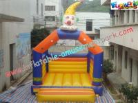 China Commercial PVC Inflatable Bouncy Castle 5m x 4m with Custom Banner for Rent for sale