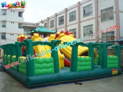 China Commercial Inflatable Theme Park 9x8x4.5m Waterproof PVC Bouncy Castle for Amusement Games for sale