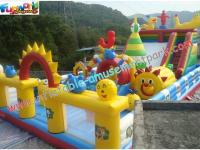China Giant Inflatable Amusement Park Fun City 16x9x5m Custom Kids Games for sale