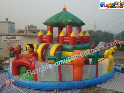 China Giant Inflatable Amusement Park 9.5x8x5m Fun City Toys for Festival Celebrity for sale