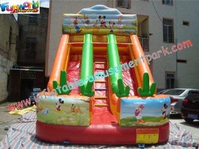 China Rental Commercial Inflatable Slides With Double Line Slide for sale