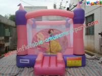 China Pink Inflatable Bounce House 3x3x3m CE EN14960 Commercial Jumping Castle Rental for sale