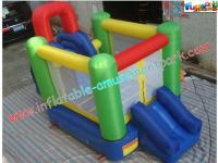 China Custom Mini Nylon Inflatable Bounce House with Slide - 4.8x2.3x2.2 Meter Size, 35KG Weight, CE Certified for sale