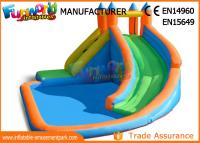 China Commercial 0.55mm PVC Tarpaulin Inflatable Water Slide for Pool Yard Park Custom Size for sale