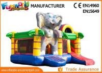 China Commercial Inflatable Animal Bouncy Castle with Slide 18oz PVC Tarpaulin CE Certified for sale