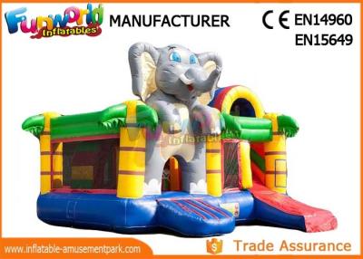 China Commercial Inflatable Animal Bouncy Castle with Slide 18oz PVC Tarpaulin CE Certified for sale