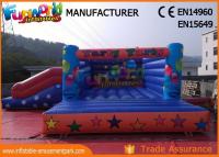 China Waterproof Inflatable Jumping Bounce With Slide For Playground / Theme Park for sale