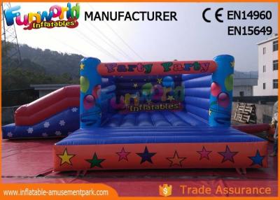 China Waterproof Inflatable Jumping Bounce With Slide For Playground / Theme Park for sale