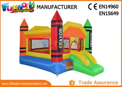 China 0.55mm PVC Tarpaulin Inflatable Combo Bouncy Castle with Slide for Kids CE EN14960 for sale