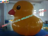 China Yellow Airtight Duck Inflatable Water Toy 2m High Commercial Grade PVC Floating Duck for sale