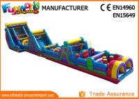 China Commercial Inflatable Obstacle Course for Children 0.55mm PVC Tarpaulin Custom Size for sale
