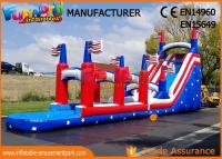 China Commercial Inflatable Water Slide 0.55mm PVC Bouncy Slide for Adults and Kids for sale