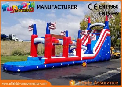 China Commercial Inflatable Water Slide 0.55mm PVC Bouncy Slide for Adults and Kids for sale
