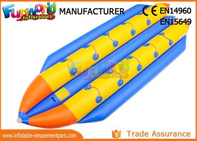 China 0.9mm PVC Tarpaulin Inflatable Banana Boat with 1100g/m² Material and 1-Year Warranty for sale
