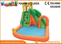 China 0.55mm PVC Tarpaulin Inflatable Water Slide with Swimming Pool for Kids Commercial Grade for sale
