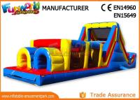 China Customizable Outdoor Inflatable Obstacle Course for Adults 0.55mm PVC CE UL for sale
