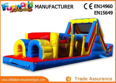 China Customizable Outdoor Inflatable Obstacle Course for Adults 0.55mm PVC CE UL for sale