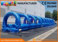 China Commercial Inflatable Water Slide 0.55mm PVC Tarpaulin Slip N Slide for Adults Kids Custom Size for sale