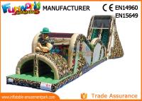 China Indoor Or Outdoor Mega Inflatable Assault Course With Digital Painting for sale