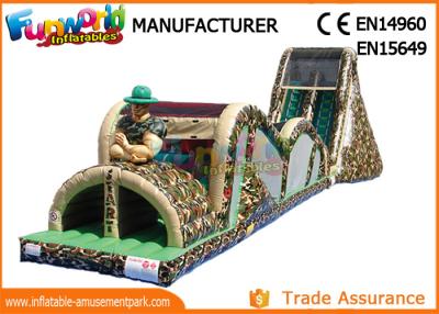 China Indoor Or Outdoor Mega Inflatable Assault Course With Digital Painting for sale