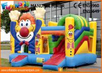 China Commercial Inflatable Clown Bouncy Castle with Slide for Kids 10ft Water Park Zoo for sale