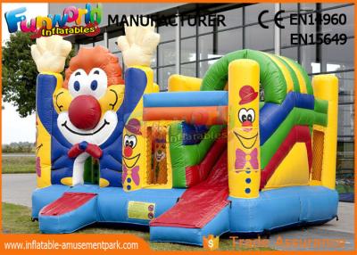 China Commercial Inflatable Clown Bouncy Castle with Slide for Kids 10ft Water Park Zoo for sale