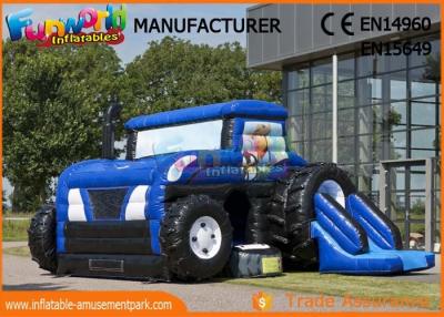 China Commercial Inflatable Tractor Bounce House with Slide 0.55mm PVC for Party Rental for sale
