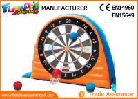 China Giant Interactive Inflatable Sticky Dart Board WIith Silk Printing for sale