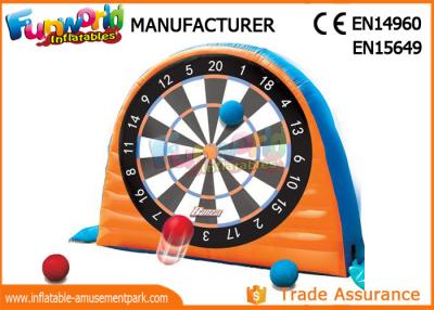 China Giant Interactive Inflatable Sticky Dart Board WIith Silk Printing for sale