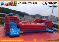 China Commercial 0.55mm PVC Tarpaulin Inflatable Obstacle Course with Slide 18oz for sale