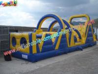 China CE/EN14960 Certified Commercial Inflatable Obstacle Course for Kindergarten 12x3x4 Meters with 180kg Weight for sale