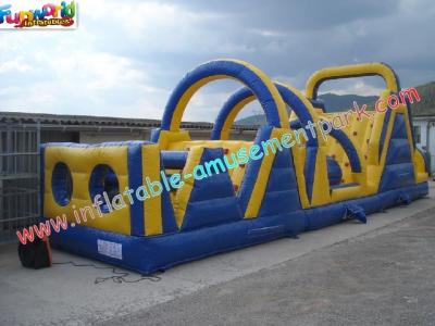 China CE/EN14960 Certified Commercial Inflatable Obstacle Course for Kindergarten 12x3x4 Meters with 180kg Weight for sale