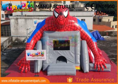 China Superhero Combo Spider-Man Inflatable Bouncer Slide 6.2x5.7x4.5m for Kids 3-12 Years for sale
