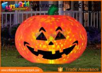 China Commercial Grade Inflatable Bounce House Halloween Castle Pumpkin Decoration 0.55mm PVC for sale