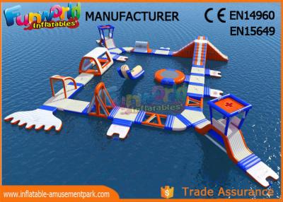 China Custom Giant PVC Tarpaulin Inflatable Floating Water Park 120 Person Capacity for sale
