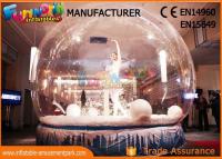 China Custom 4m Christmas Inflatable Human Snow Globe with 0.8mm PVC Dome for Holiday Decoration and Events for sale