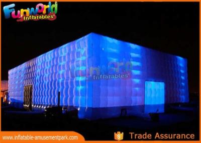 China PVC Coated Nylon Inflatable Cube Tent with LED Lighting - Under 10 Minute Setup, Custom Sizes Available for sale