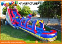 China Commercial Banzai Inflatable Water Slide 10m Custom Size PVC Tarpaulin Outdoor Entertainment for sale
