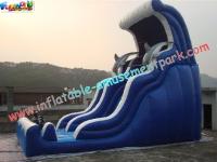 China Giant Dolphin Commercial Inflatable Slide , 8.5m Inflatable Slide Games for sale