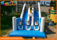 China Penguin Double Sided Outdoor Commercial Inflatable Slide Durable And Fireproof for sale