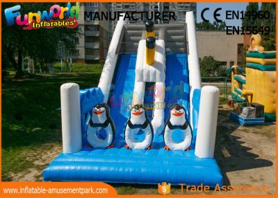 China Penguin Double Sided Outdoor Commercial Inflatable Slide Durable And Fireproof for sale