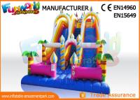 China Giant Vinyl Commercial Inflatable Slide / Double Inflatable Playground Slide for sale
