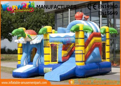 China Commercial 0.55mm PVC Inflatable Bouncer Slide Fire Retardant Waterproof 1 Year Warranty for sale