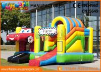 China 0.55mm PVC Bouncy Castle with Slide for Kids Commercial Grade Inflatable Play House for sale