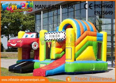 China 0.55mm PVC Bouncy Castle with Slide for Kids Commercial Grade Inflatable Play House for sale