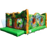 China Commercial Inflatable Bouncy Castle 0.55mm PVC Tarpaulin Jungle Playground for Kids for sale
