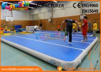 China 0.9mm PVC Tarpaulin Inflatable Gym Airtrick Mat 3m x 1m x 10cm Blow Up Tumbling Mat for sale